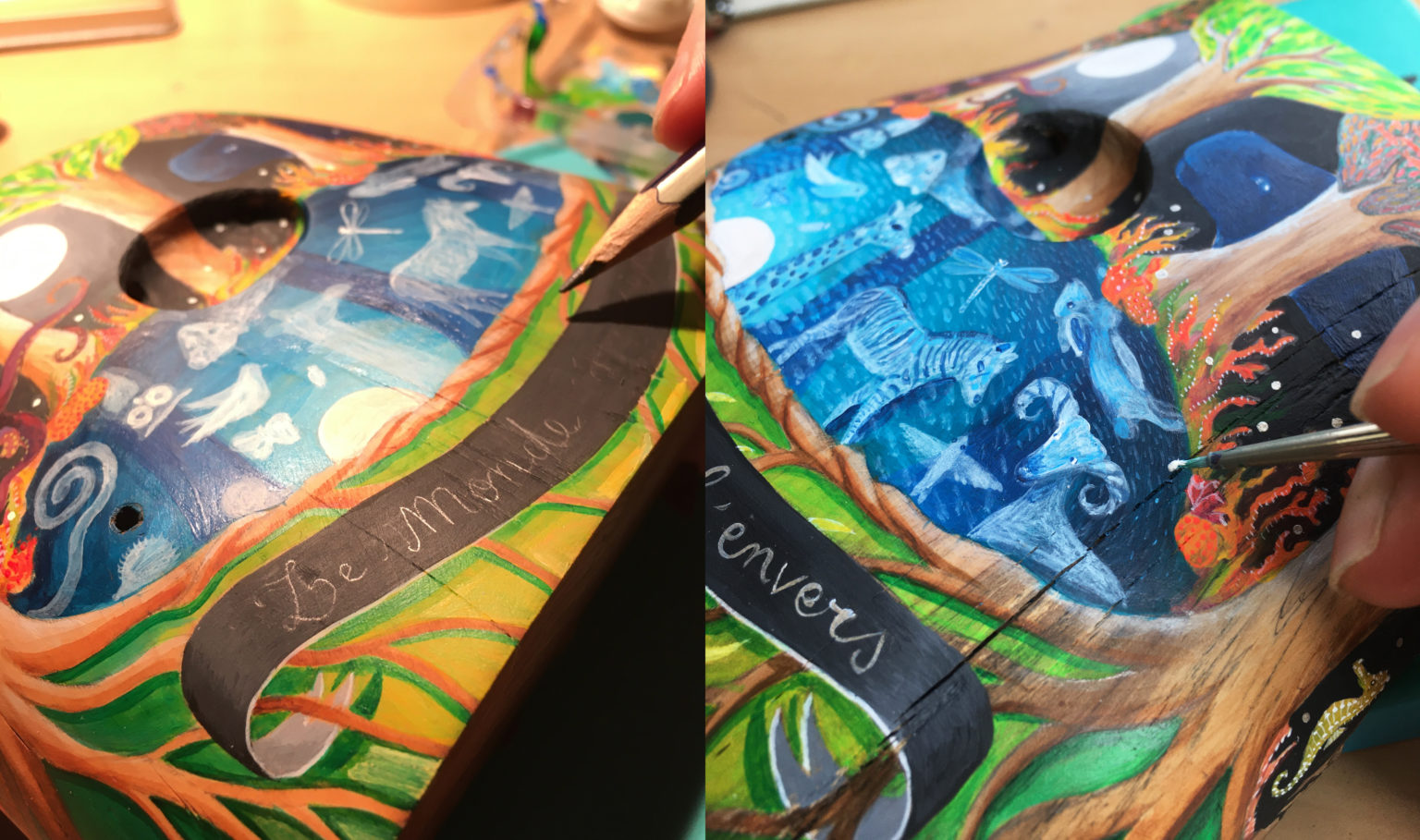 Bespoke #4 “Le monde à l’envers” Jewel-Object , painting process video ...